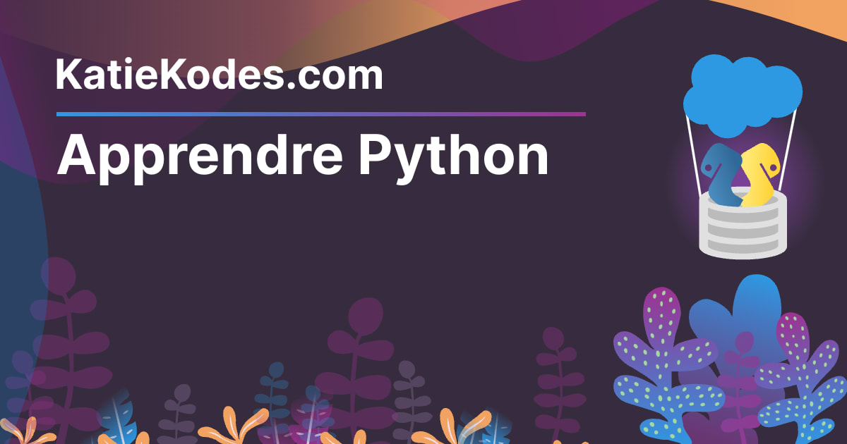 Apprendre Python | Katie Kodes